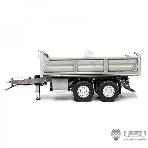 LESU 1/14 full trailer dump truck with central hydraulic cylinder ...