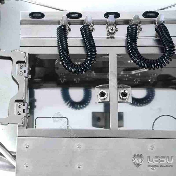 LESU 1/14 Tamiya tractor truck equipment rack dual exhaust pipes with ...