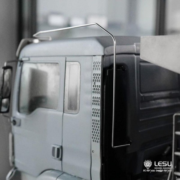 LESU 1/14 truck toy (TGS) cab DIY modified guardrail decoration