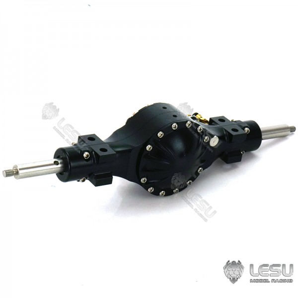 LESU 1/16 truck tractor DIY German bruder axle upgrade 4X4 flange axle set differential lock