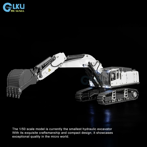 1/50 R970 hand-customized metal hydraulic excavator desktop RC model