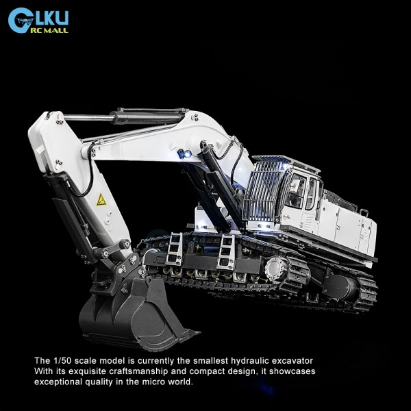 1/50 R970 hand-customized metal hydraulic excavator desktop RC model